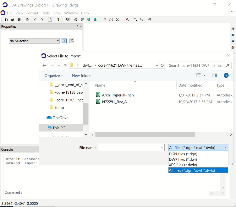 Working with DWF Files in ODA SDKs | Open Design Alliance